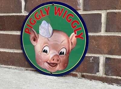 Piggly Wiggly Grocery Store vintage Style round sign | eBay