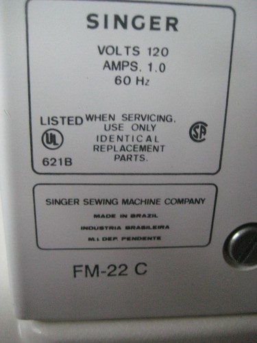 VTG~Singer Fashion Mate Model 621B Sewing Machine w/Storage Case ...