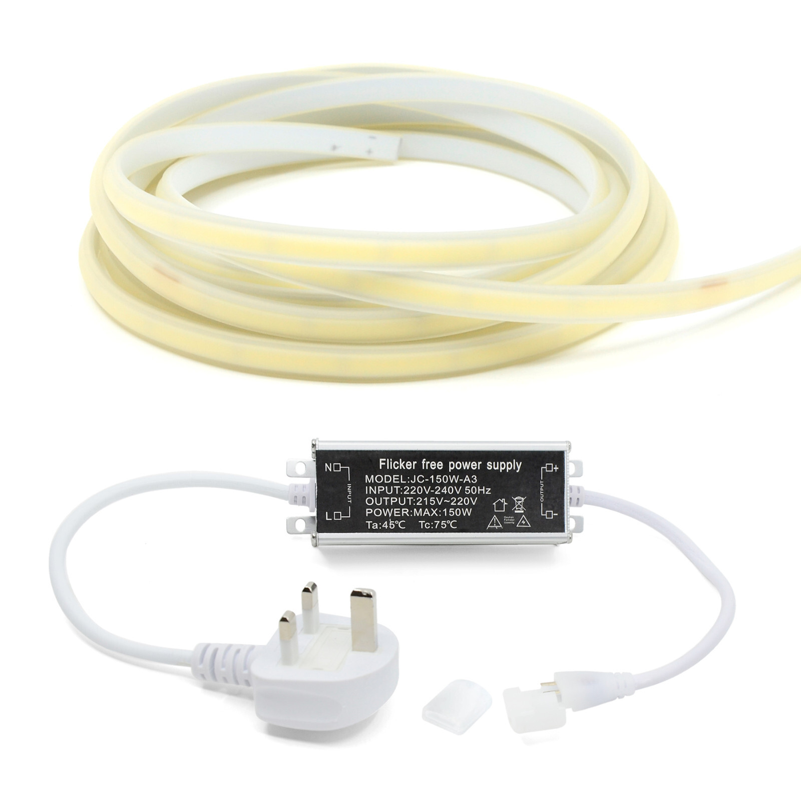 220V-240V Seamless Spotless COB LED Strip Lights IP65 High Density ...