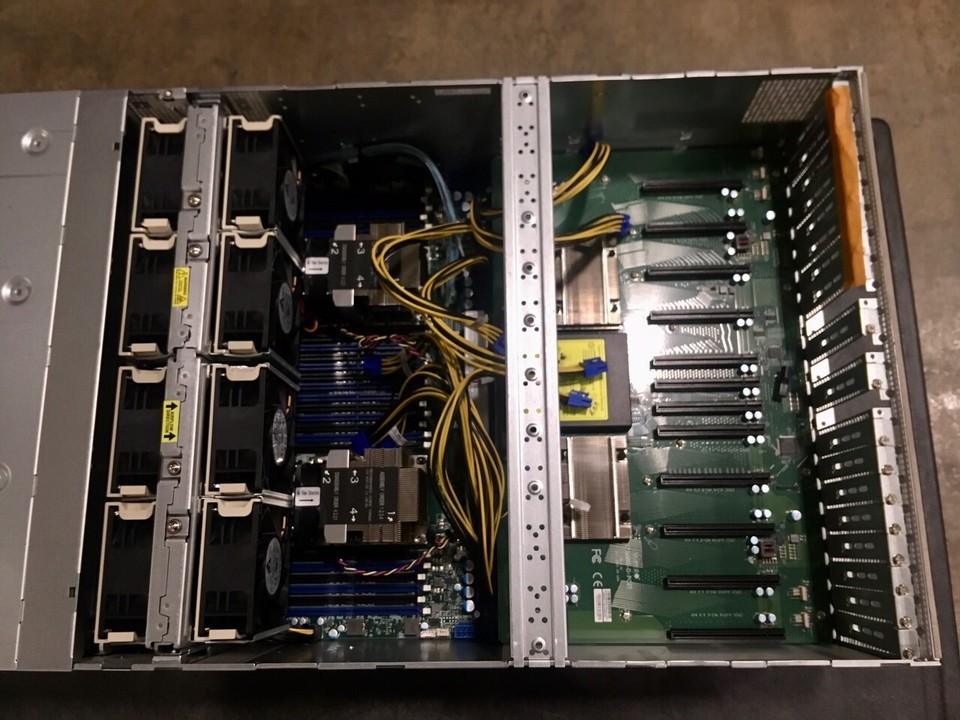 SuperMicro 4029GP-TRT2 4U SFF Server w/ X11DPG-OT-CPU, 2x Heatsinks, 8x ...