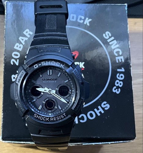 Casio G-Shock Awg-M100B-1Aer Radio Solar Black | eBay