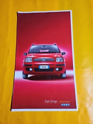 Fiat Gingo World Preview ( Poi Panda) Rara Brochure In Lingua Italiana ...