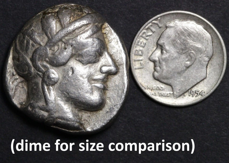Athens Tetradrachm 440BC Ancient Greek Silver Coin Athenian Owl Mass ...