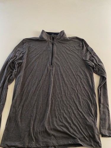 Under Armour Threadborn Gray Zippered Long Sleeve Shirt Medium M | eBay