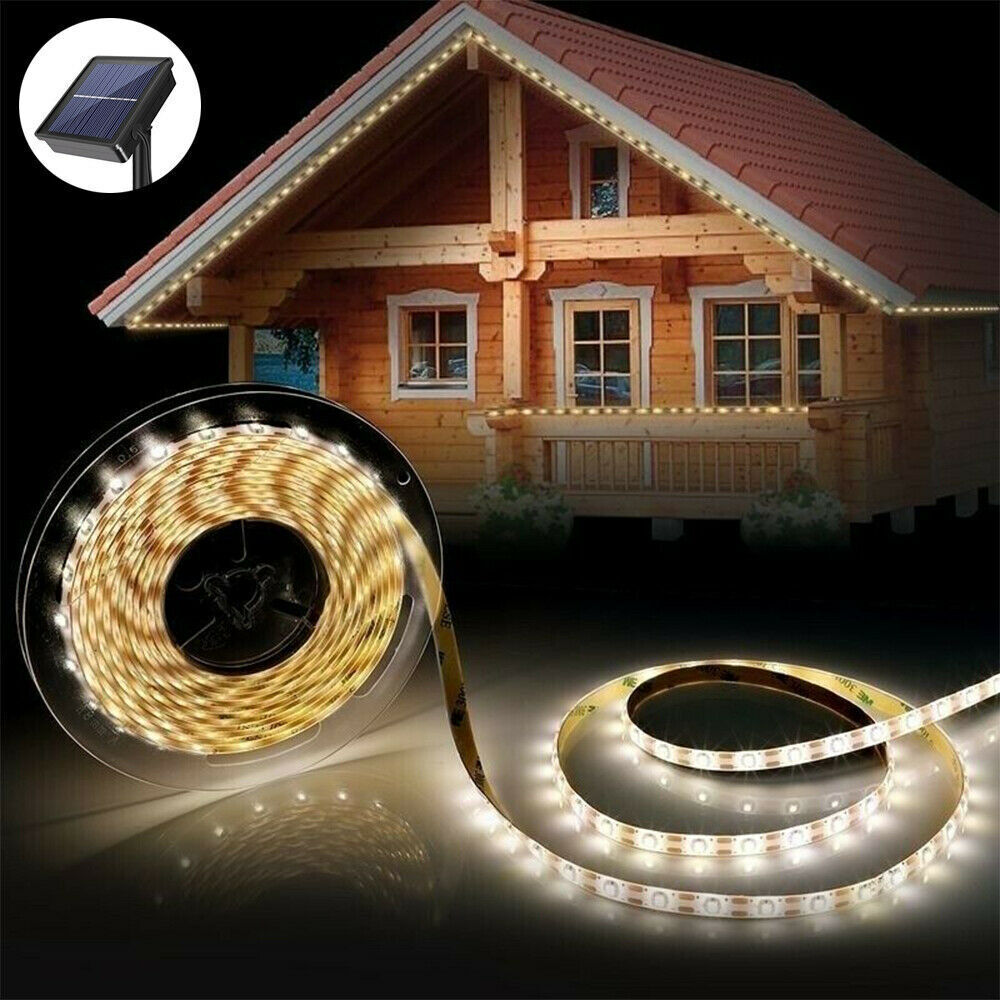 Solar LED Strip Streifen Lichterkette Band Leiste Wasserdicht Außen ...