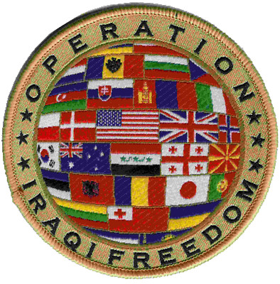 Military Patch OIF Iraq Operation Iraqi Freedom Coalition Forces Flags ...