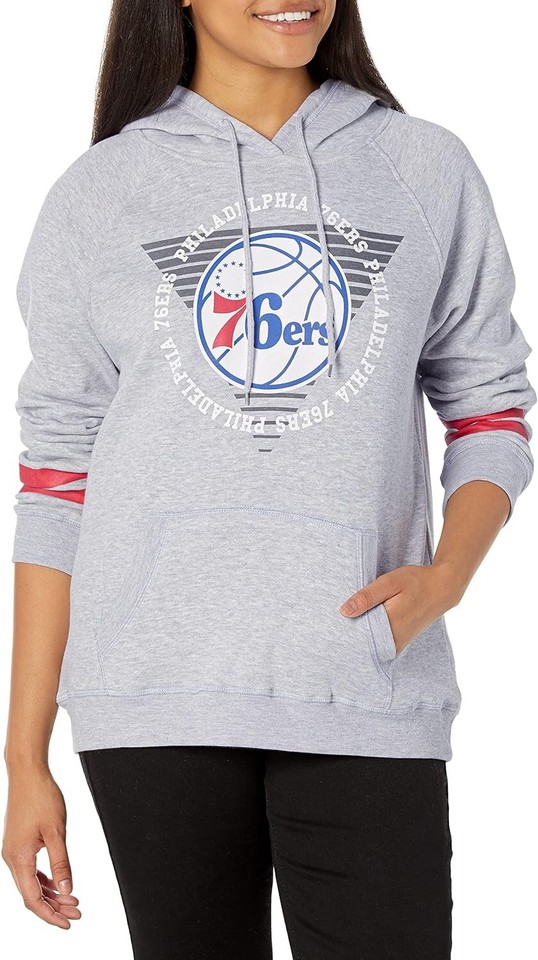 Philadelphia 76ers Sixers WOMEN'S Large Hoodie Sweatshirt NBA ...