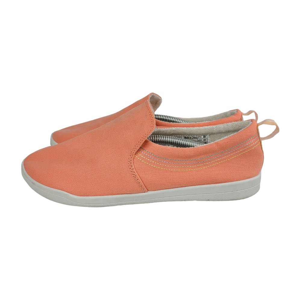 Vionic Beach Marshall Coral Pink Washable Canvas Slip-on Shoes Size 7 ...