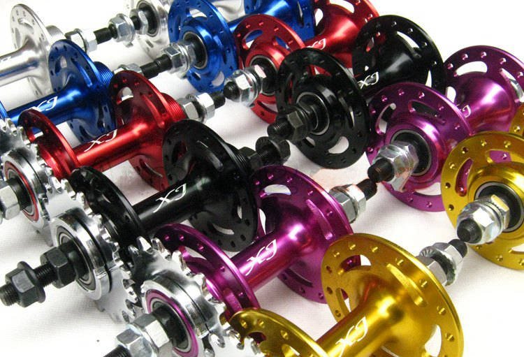 Fixie FixedGear Bike Bicycle Front Rear Back Riding Hubs 2-Bearing 32 ...
