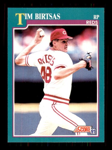 1991 Baseball Score Tim Birtsas Cincinnati Reds #648 | eBay