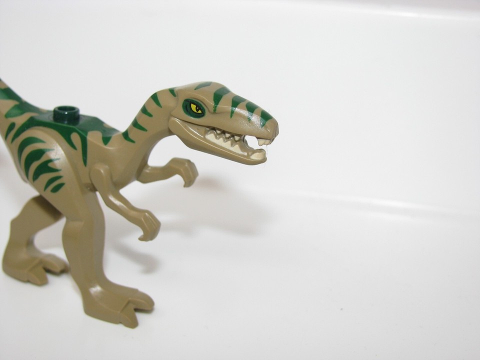 Lego Dinosaur Minifigure Tan Dark Green Stripes COELOPHYSIS 5882 | eBay