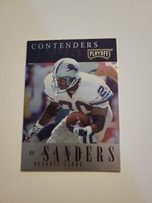 1995 Playoff Contenders Football Card 20 Barry Sanders Detroit Lions ...