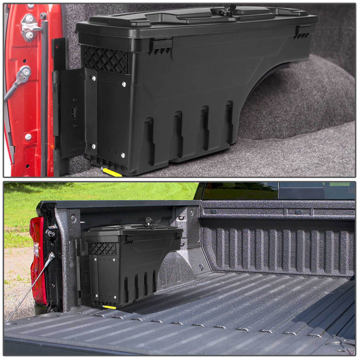 FOR 17-20 F250 F350 SUPER DUTY TRUCK BED TOOL STOREAGE WHEEL WELL LOCK ...