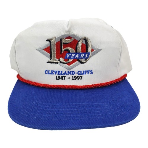 Vintage CLEVELAND CLIFFS Hat One Size White 150 YEARS 1997 Snapback ...