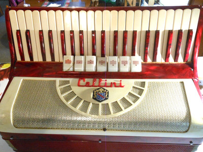 CELLINI 120 Bass Accordion 7 Treble Registers 1 Bass Register Model 356 ...