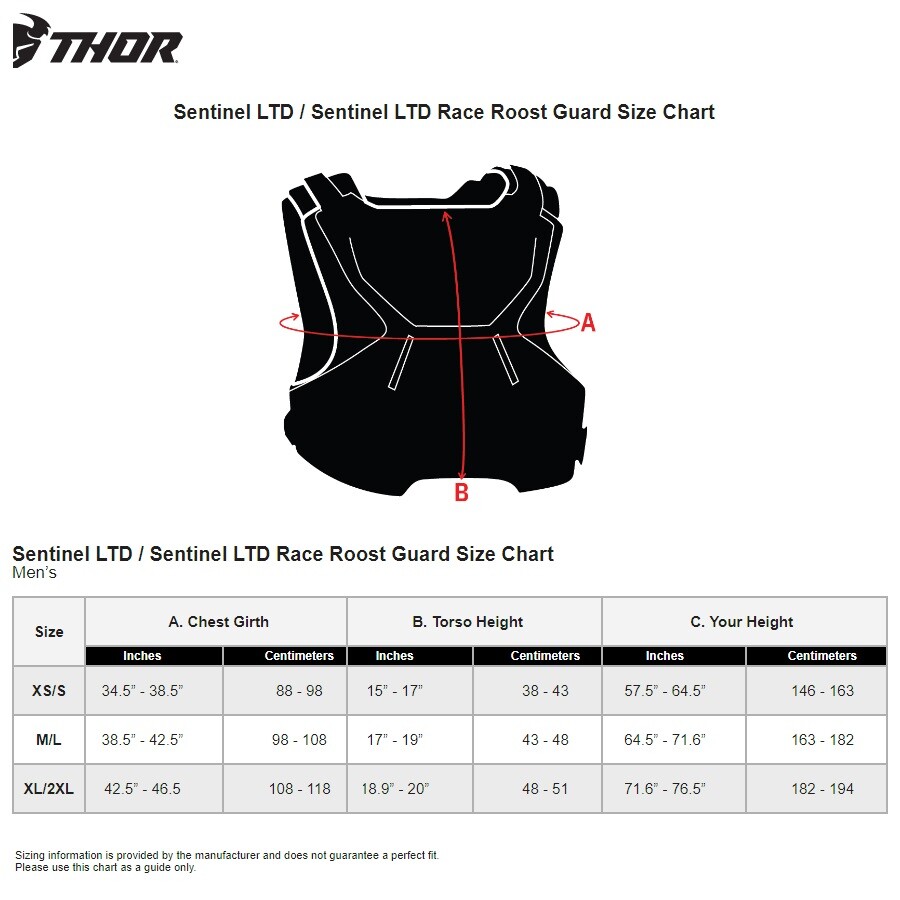 Thor Sentinel LTD Roost Guard Chest Protector MX Motocross ATV - Pick ...