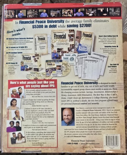 Dave Ramsey's Financial Peace University Membership Kit Box Set Updated ...