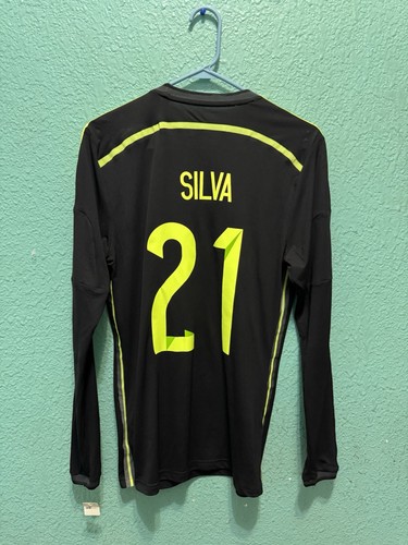 Spain Jersey 2014 Long Sleeve #21 David Silva Adizero | eBay