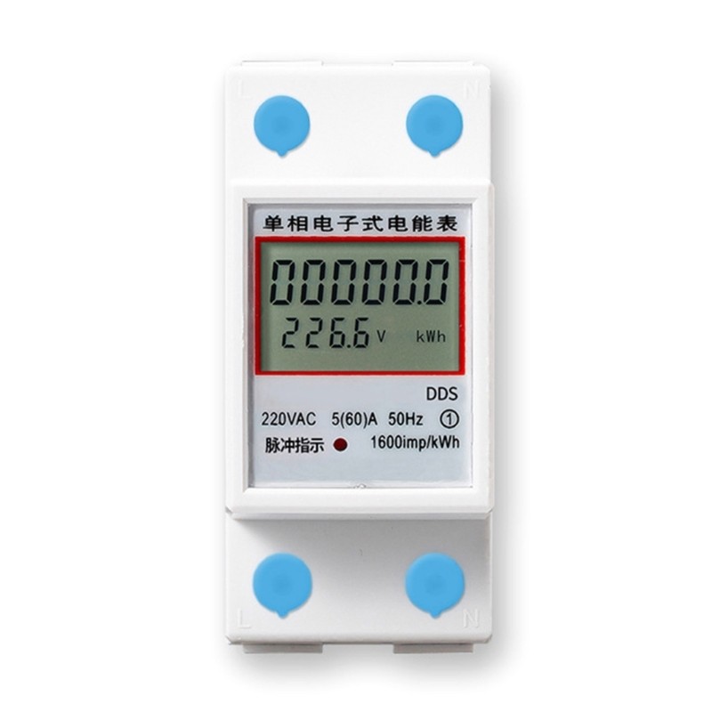 220V Digital Display Electricity Meter Power Meter Energy Meter Single ...