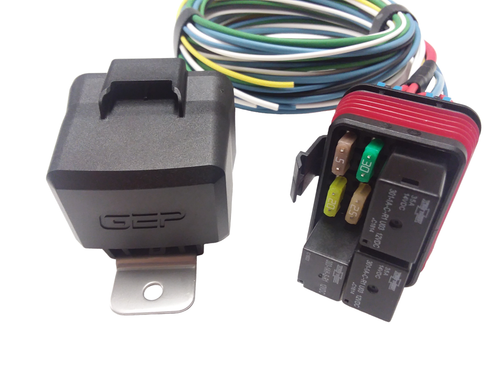 GEP Universal Pre-wired Waterproof Mini Fuse Relay Panel Box Holder 80 ...