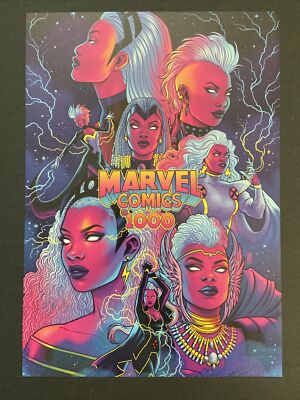 Marvel Comics #1000 Storm Variants COVER - Marvel Comic Book Poster 8 ...