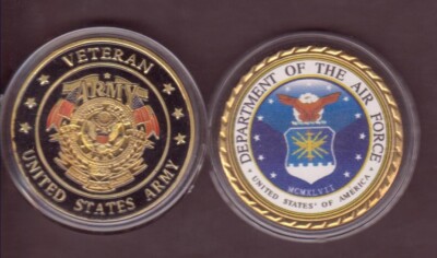 Space Force Air Force 1947, 2019 Army Veteran Coins Donald Trump Era In ...