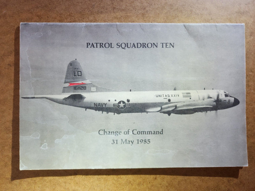 1985 US NAVY Change of Command Program - PATROL SQUADRON TEN | eBay