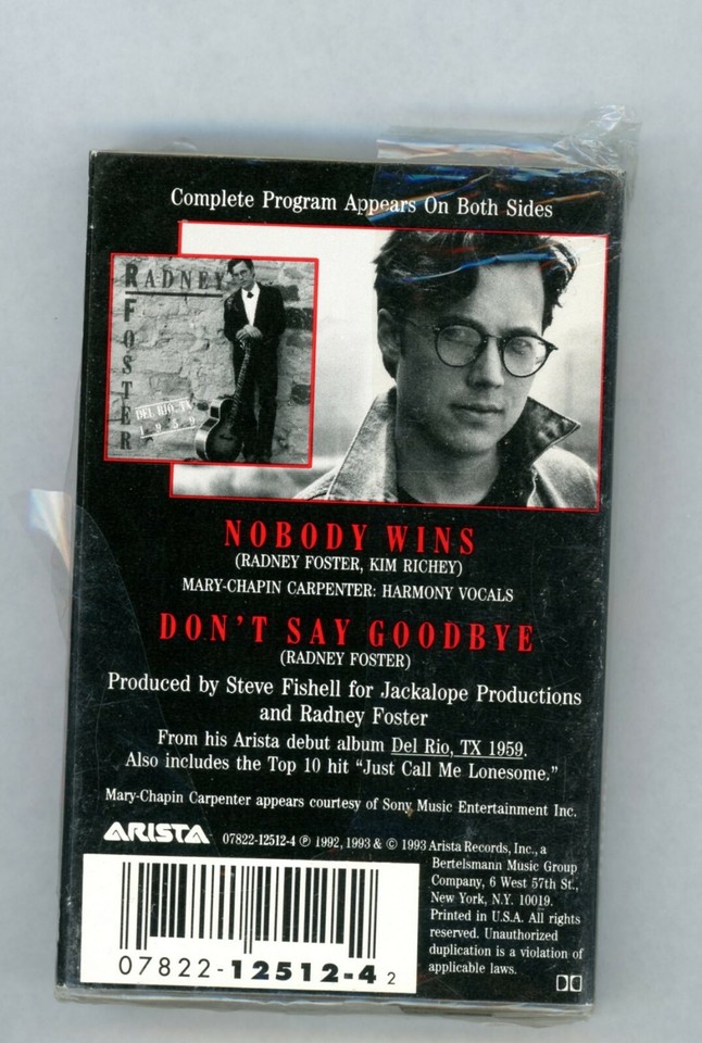 Cassette "Randy Foster" 1992 Arista Records | eBay