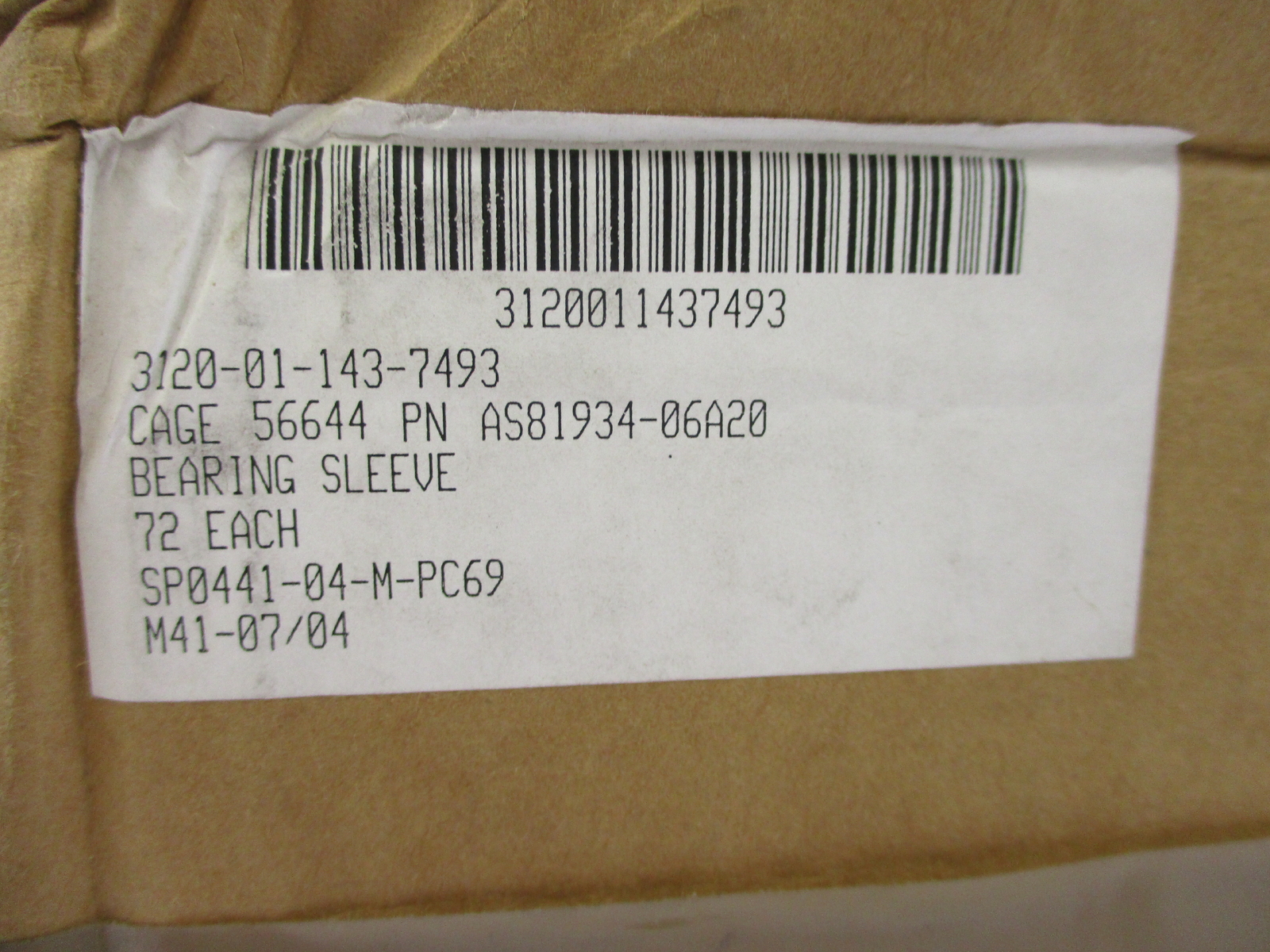 *NEW* (QTY 72) AMPHENOL AEROSPACE M81934/2 BEARING SLEEVE FLANGED | eBay