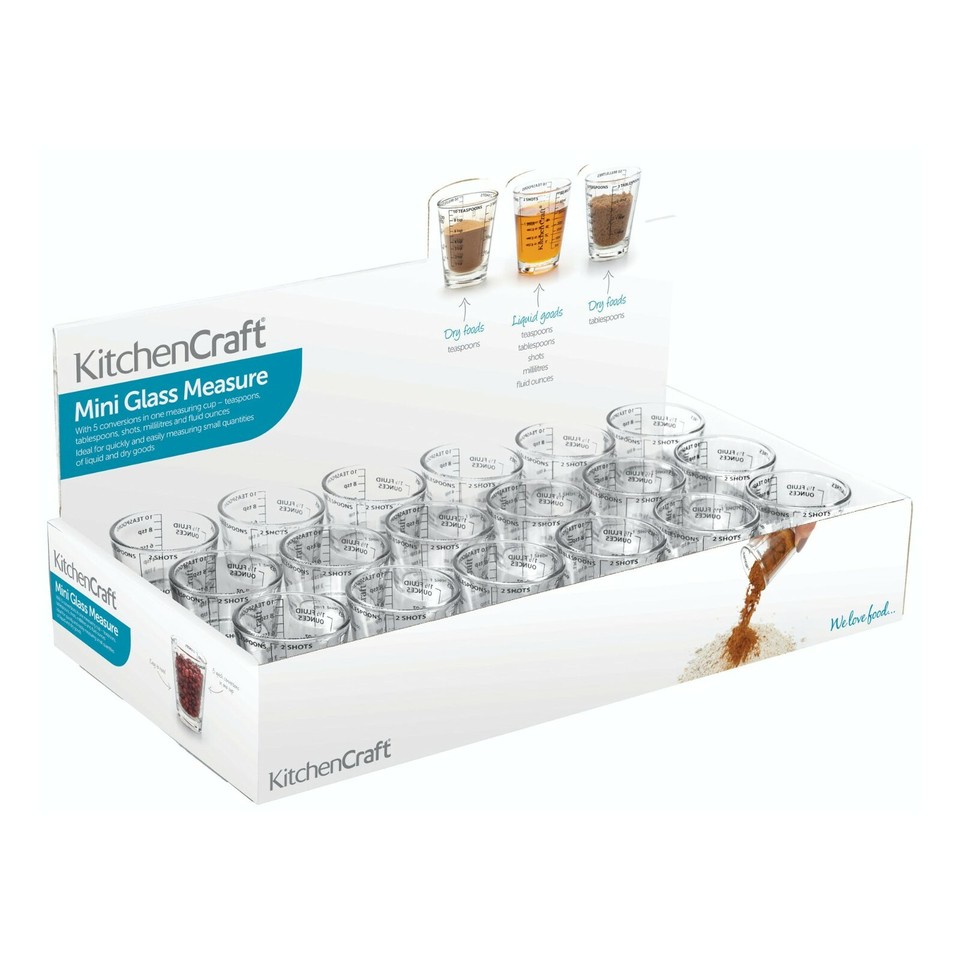 KitchenCraft Glass Mini Measuring cup 5028250441898 | eBay UK