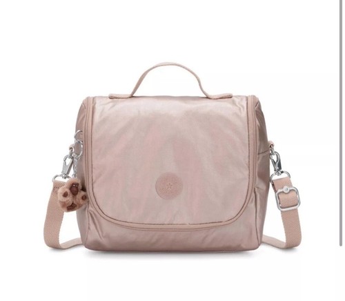 Kipling KICHIROU Quartz/Rose Gold Metallic Insulated Lunch Bag NEW | eBay