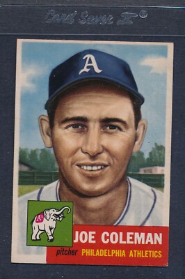 1953 Topps #279 Joe Coleman Athletics EX/MT *3334 | eBay