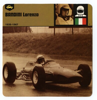 Lorenzo Bandini - Racing Driver Edito Service SA Auto Rally Card | eBay