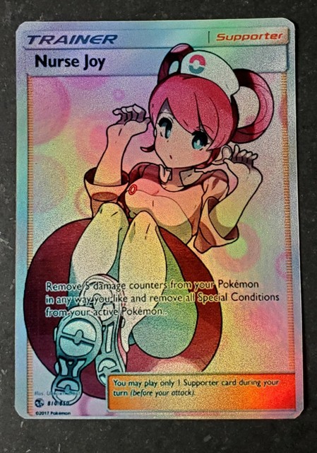 POKEMON- NURSE JOY FULL ART HOLO TRAINER HANDMADE CUSTOM ORICA CARD NOT ...