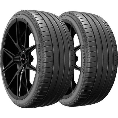 (QTY 2) 255/45R18 Bridgestone Potenza Sport 103Y XL Black Wall Tires | eBay