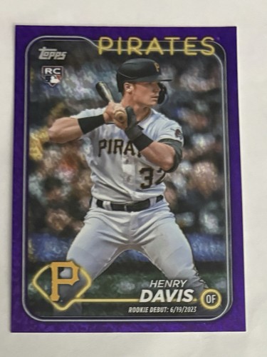 HENRY DAVIS - 2024 Topps Update - RC Rookie Debut #US162 Purple Holo ...