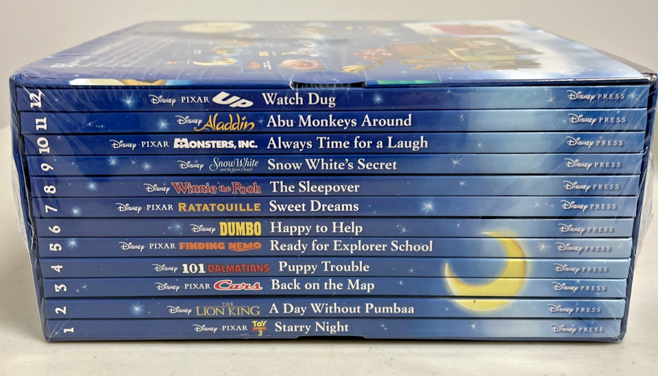 DISNEY 5 Minute Bedtime Stories Complete 12 Hardcover Book Boxed Set ...
