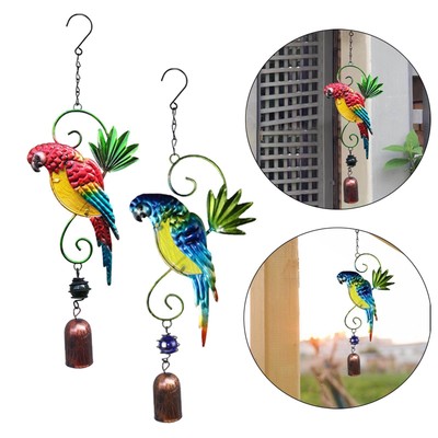 Parrot Wind Chimes Cute Pastoral Home Ornament, Garden, Wind Chime Bird ...