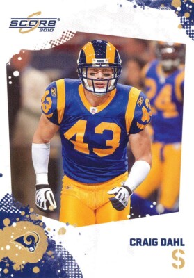 SCORE Craig Dahl RC RAMS GIANTS 49ERS North Dakota St NDSU BISON | eBay