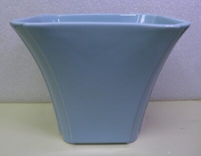 Alamo Pottery Vase Blue Flared San Antonio Texas Mid Century Modern MCM ...