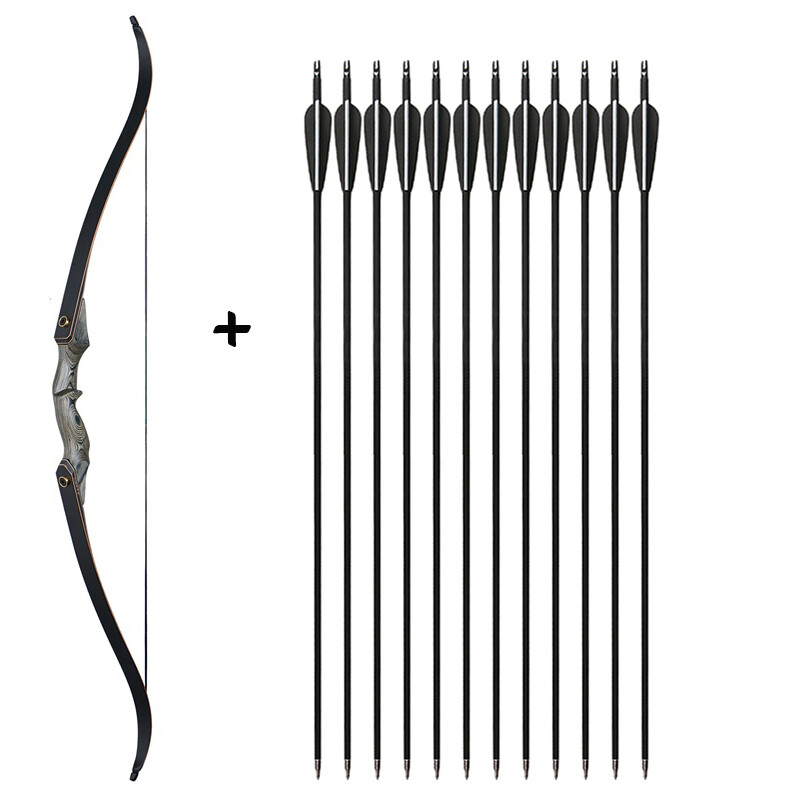 TOPARCHERY 60 in Archery Recurve Bow Traditional American Hunting Bows ...