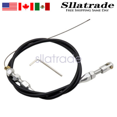 For LS1 Chevy 36" Stainless Steel Black Throttle Cable 4.8 5.3 5.7 6.0 ...