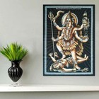 Hindu Goddess Maa Kali Wall Hanging Shiva Tapestry Poster Indian Batik ...