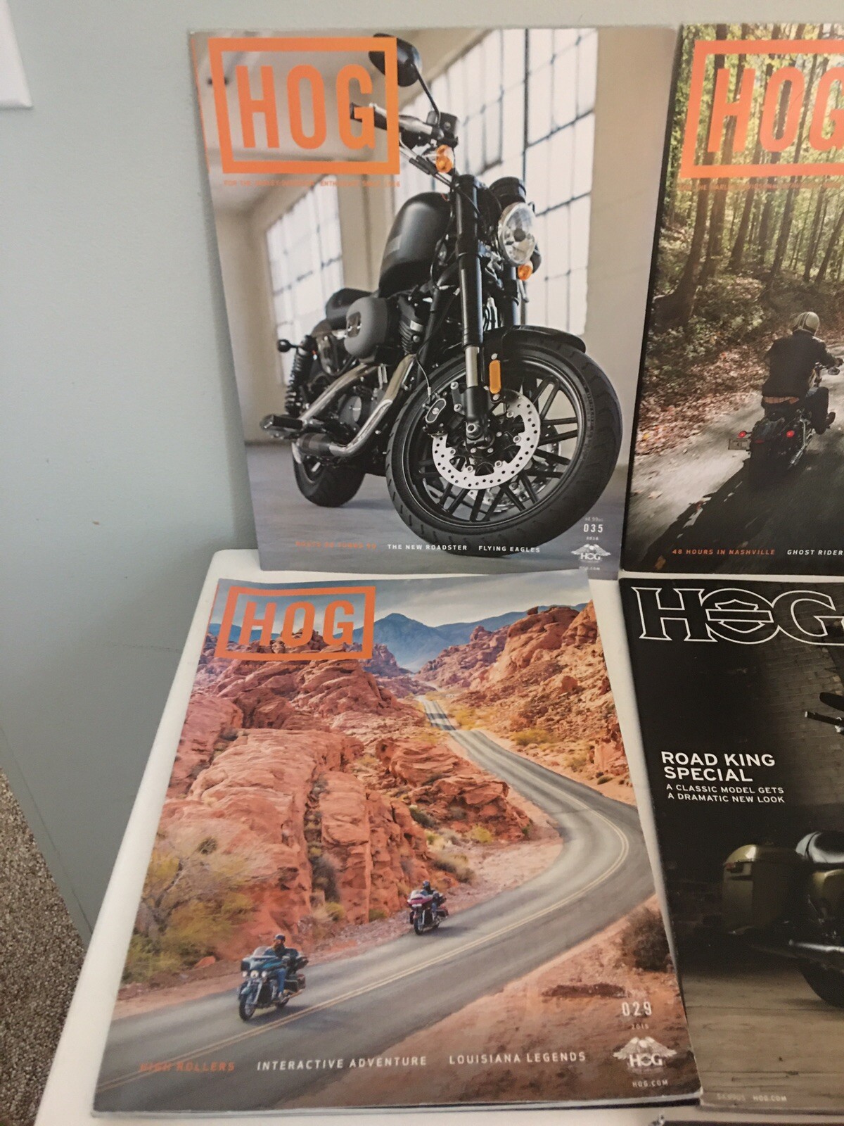 Lot 6 HOG Magazines;Harley Davidson Motorcycles Magazines; 2015 Touring ...
