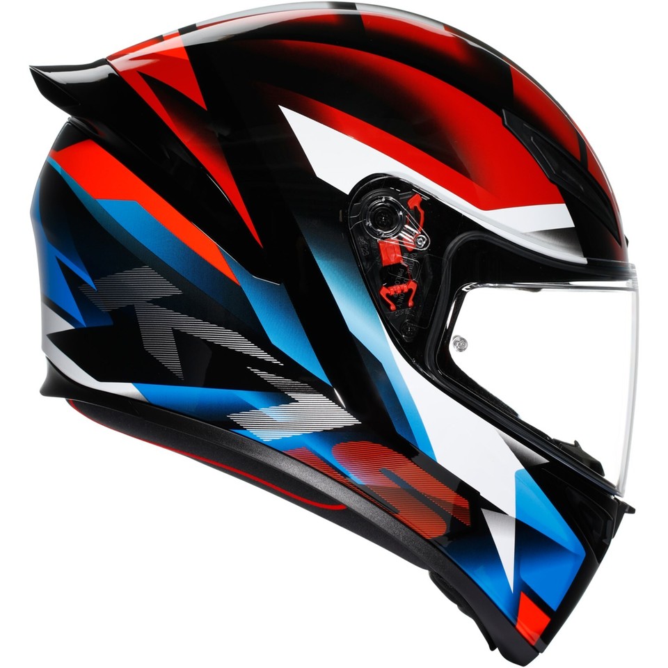 AGV Motorcycle Helmet K1 S Fastlap - Sport Racing Full Face Helmet With ...