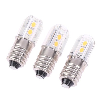 E10 Led Bulb 6V 12V 24V Bulbs 4LED Lamp Replacement For Torch Indicator ...