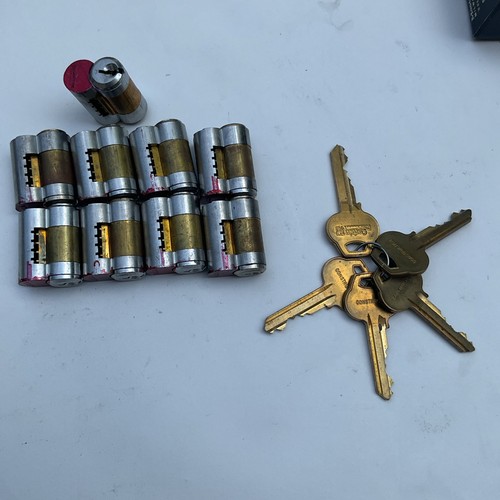 Corbin Russwin Construction Cores (9) w/5 Keys, All Keyed Alike | eBay