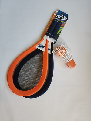 Nerf Jumbo Badminton Outdoor Game Set, Includes 2 Oversized Racquets ...