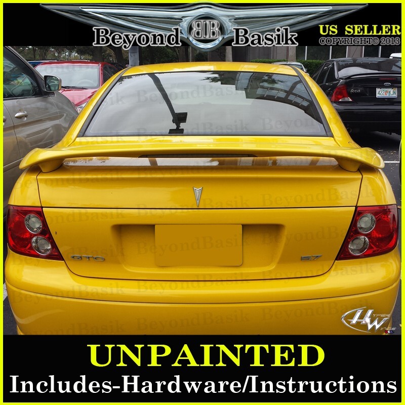 For 2004 2005 2006 Pontiac GTO Factory Style Spoiler Trunk Wing W/LED ...