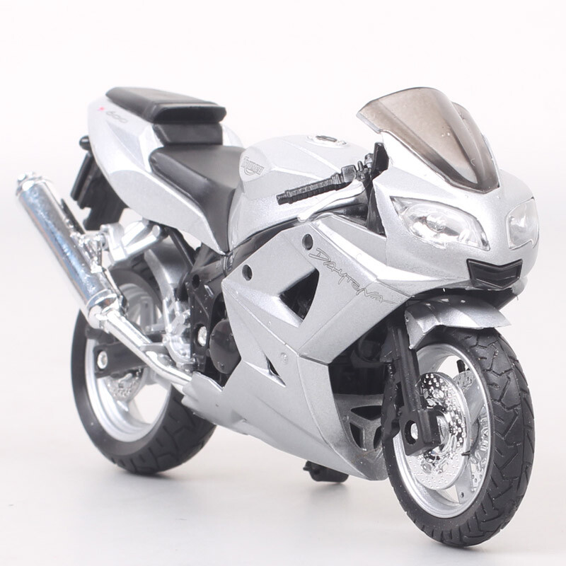 1:18 Scale Welly 2004 Triumph Daytona 600 Motorcycle Model Bike Toys ...